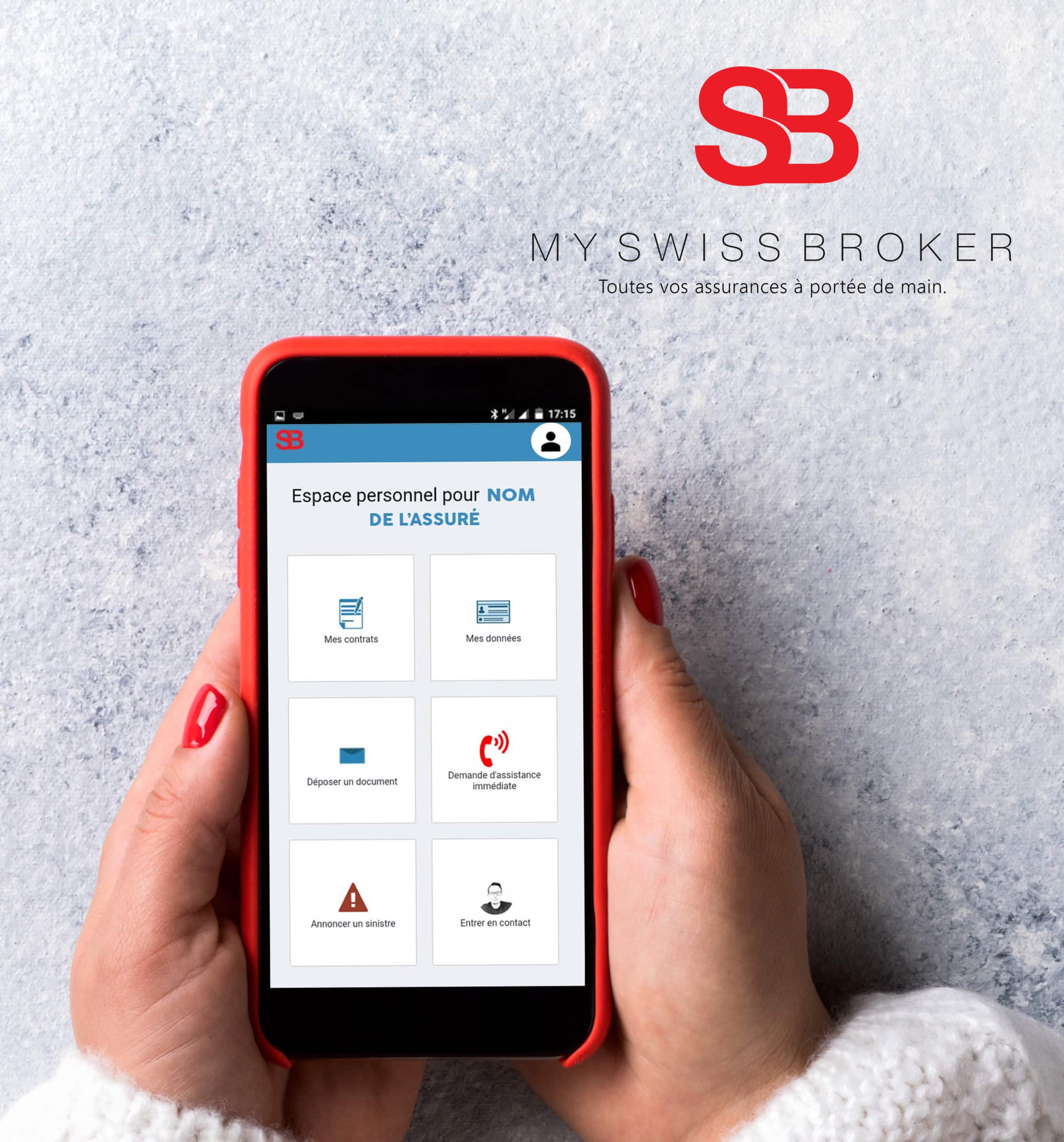 My Swiss Broker sur smartphone | Agence Mendes